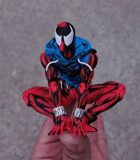Cel Shaded Scarlet Spider Credit Goes To Chicoaracnido On Instagram R Mafex