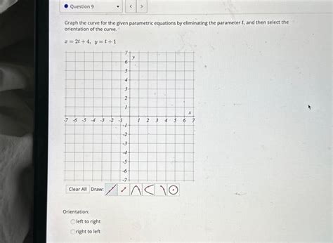 solved graph the curve for the given parametric equations by
