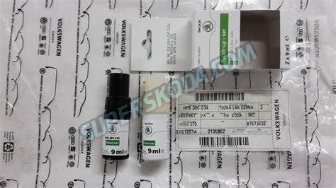 Original Skoda repair TOUCH-UP SET - MAGIC BLACK (9910,F9R,1Z1Z ...