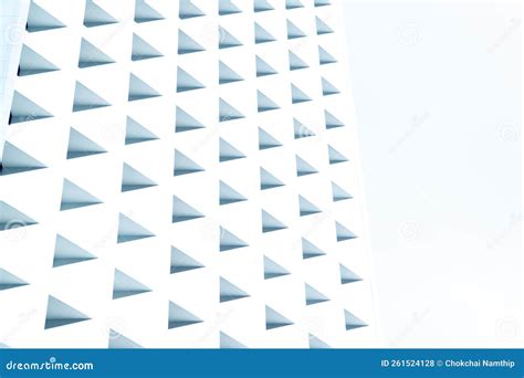 White Background Triangle Texture Pattern Or Wallpaper Closeup Stock