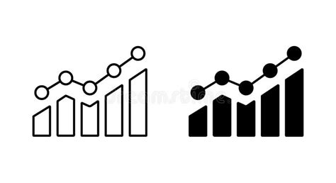 Growth Bar Chart Icon In Generic Style Growing Graph Sign Symbol Stock