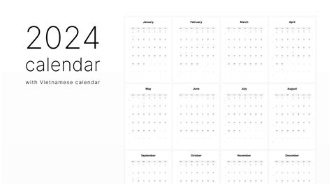 2024 Calendar With Vietnamese Calendar Figma