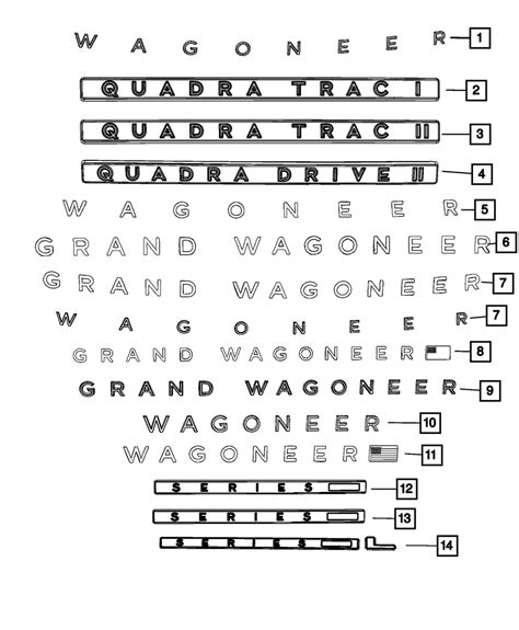 Front Door Nameplate Left For 2022 2023 Jeep Grand Wagoneer Oem