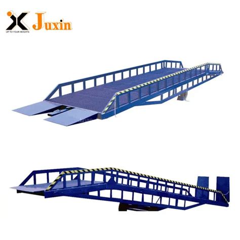 Portable Mobile Ramp Container Forklift Loading Unloading Dock Leveler