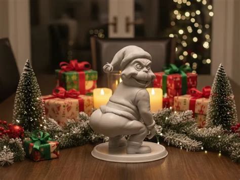 Christmas Grinch Twerk Pose Free 3d Print Model Makerworld