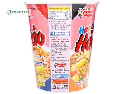 Hao Hao Instant Noodles Spicy Sour Shrimp Cup G X Wholesale Exporter FMCG Viet