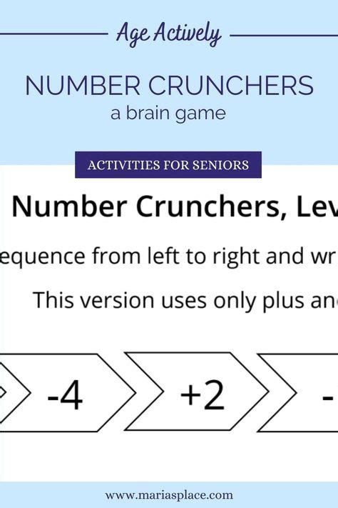 Math Challenges Number Crunchers 3 Marias Place