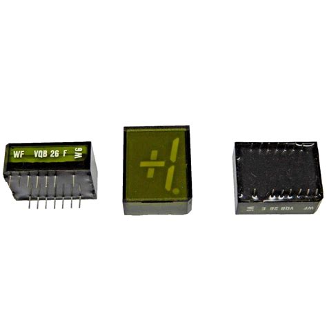 Vqb26f 5 Segment Display ±1 Yellow Makers Electronics