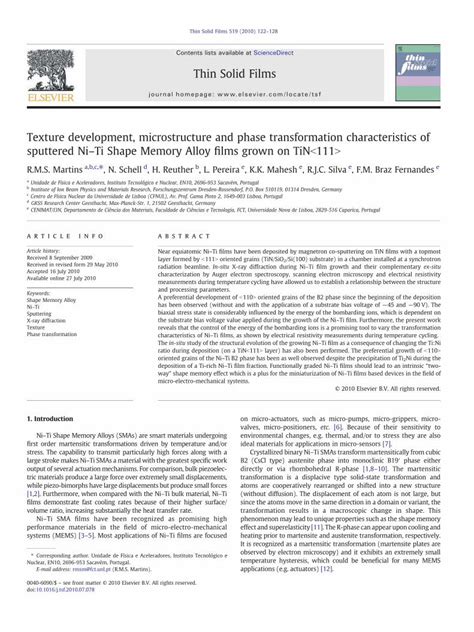 Pdf Texture Development Microstructure And Phase Transformation