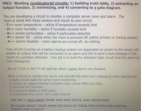 Solved HW Working Combinatorial Circuits Building Chegg