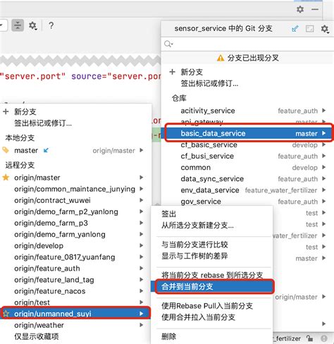 idea使用git将分支代码合并到主干或其他分支 unmatchedself 博客园