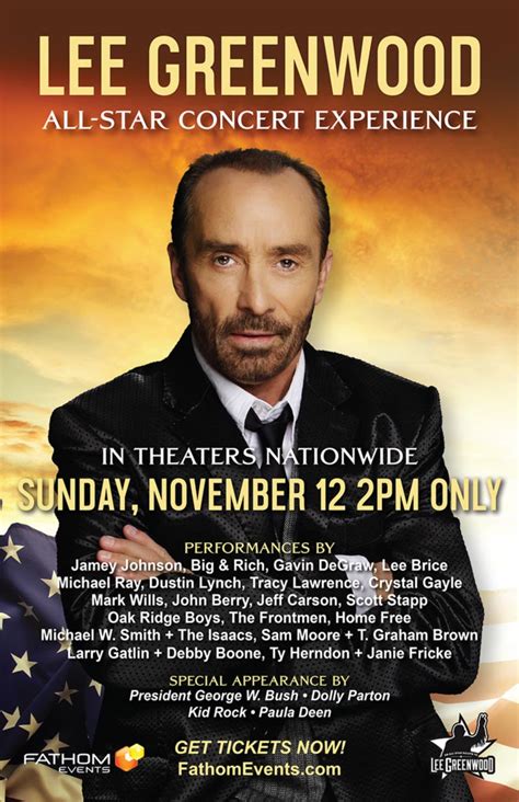 An All Star Salute To Lee Greenwood A Veterans Day Tribute Concert