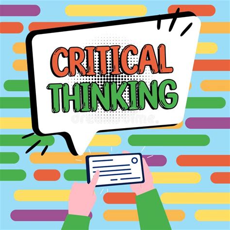 Conceptual Display Critical Thinking Internet Concept Sequence Of