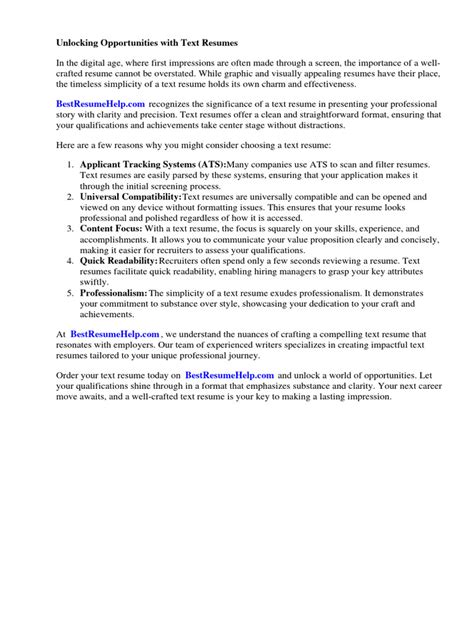 Text Resume Pdf Résumé Computing