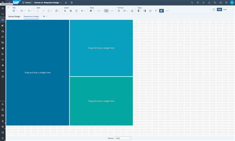 sap analytics cloud canvas and responsive layout design