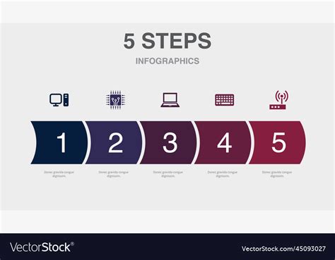 Computer Cpu Laptop Keyboard Router Icons Vector Image