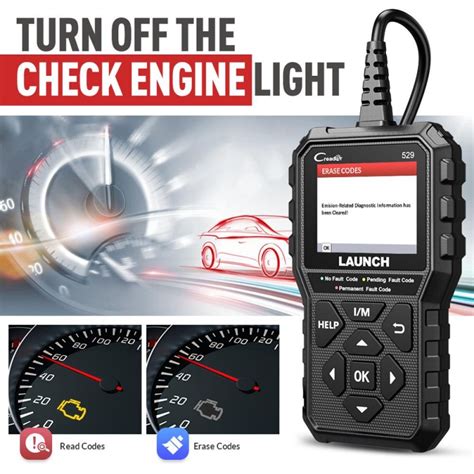 New Launch Creader OBD Scanner Automotive Diagnostic Tool OBDII Code Reader Fault Code Read