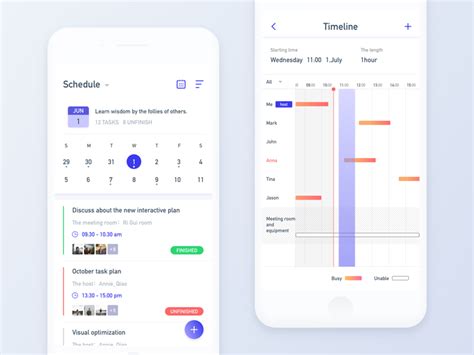Schedule By Annie Qiao Web Design Ios App Design Mobile Ui Design Android App Design