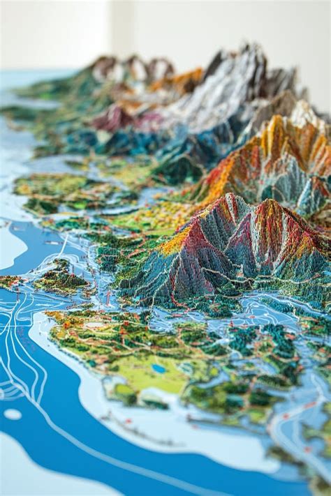 a 3d interactive terrain map showing geological gis network overlays