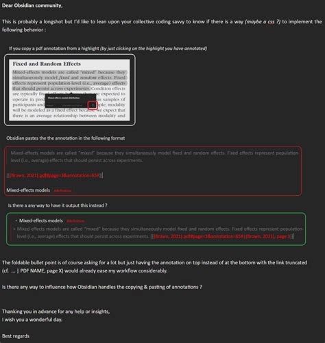 Altering The Copying And Pasting Of Pdf Annotations Help Obsidian Forum