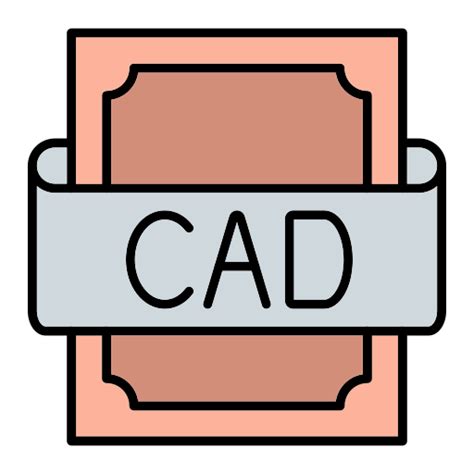 Cad Generic Outline Color Icon