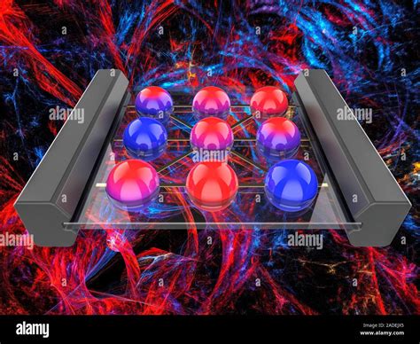 Quantum Handheld Computer Conceptual Illustration Of A Fictitious Handheld Quantum Computer