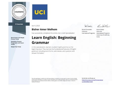 Bisher Melhem On Linkedin Coursera Thankyou