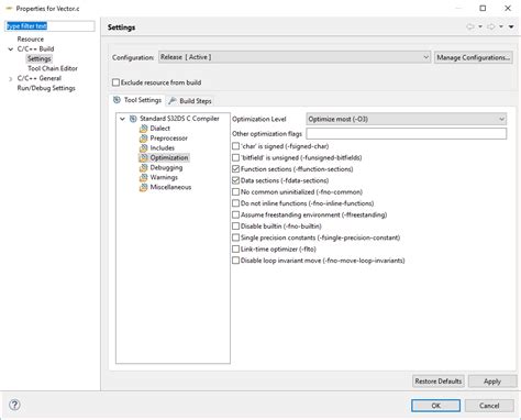 Howto Set Project Optimization Level Nxp Community