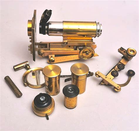 Rare Folding Portable Clinical And Field Microscope C 1900 Signed “j Swift And Son London” N°495