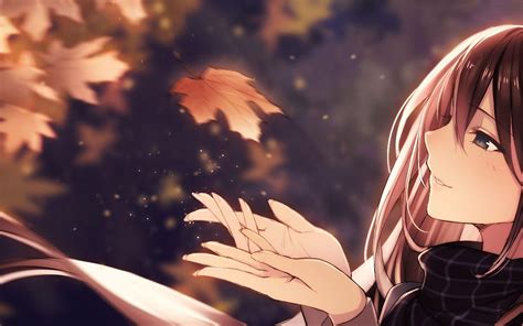 Autumn Anime Girl Wallpapers Top Free Autumn Anime Girl Backgrounds