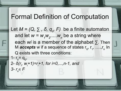Theory Of Computation Lectures 4 And 5 Ppt
