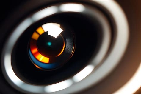 A Lens With A Lens And A Lens Cover That Has A Lens Cover Premium AI Generated Image