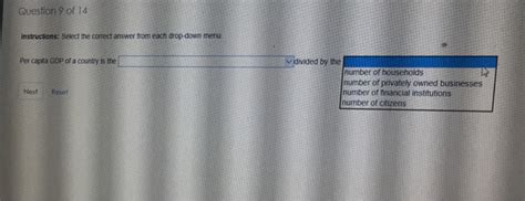 solved question 9 of 14 instructions select the correct