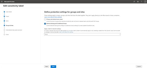 how to block external sharing and printing using sensitivity labels