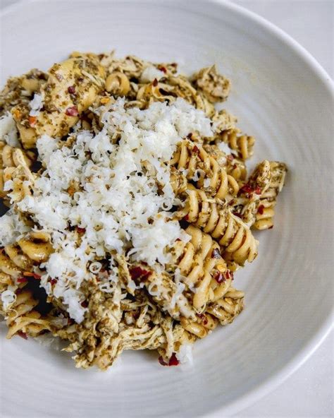 Quick And Easy Pesto Chicken Pasta Bake 5 Ingredients Slow Cooker
