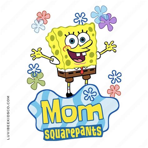 Spongebob Squarepants Iron On Transfer Design Mom Spongebob