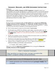 Week Variables Measures And SPSS Worksheet Docx PSYC VARIABLES MEASURES AND SPSS