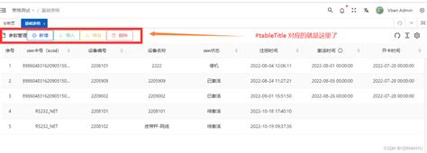 vben admin basictable 组件当中的插槽 之 tabletitle vben表格搜索区域插槽使用 csdn博客