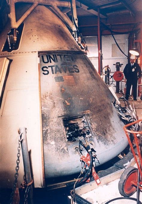 Apollo 1 Capsule After The Fire Killed The Three Crew Members Nasa
