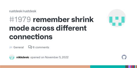Remember Shrink Mode Across Different Connections Rustdesk Rustdesk Discussion GitHub