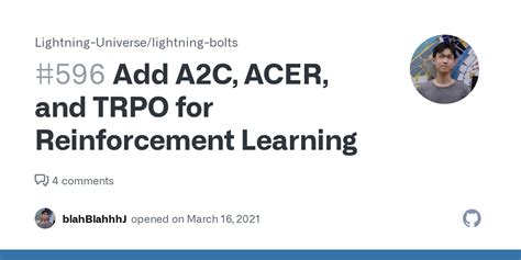 add a2c acer and trpo for reinforcement learning · issue 596