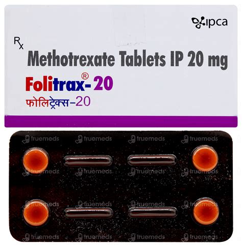 Folitrax 20 Mg Order Folitrax 20 Mg Tablet Online At Truemeds