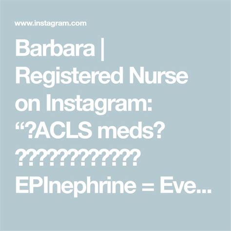 Acls Medications Understanding Epinephrine Dosage