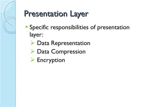 lecture 6 presentation layer ppt