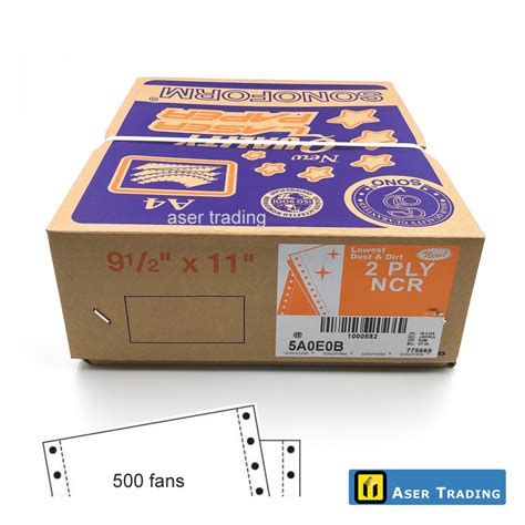 Sonoform Computer Form 2 Ply Ncr 500fans Shopee Malaysia