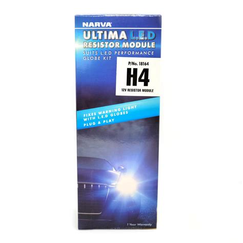 Narva H4 Led Resistor Module Kit 12v For Led Globes Pair