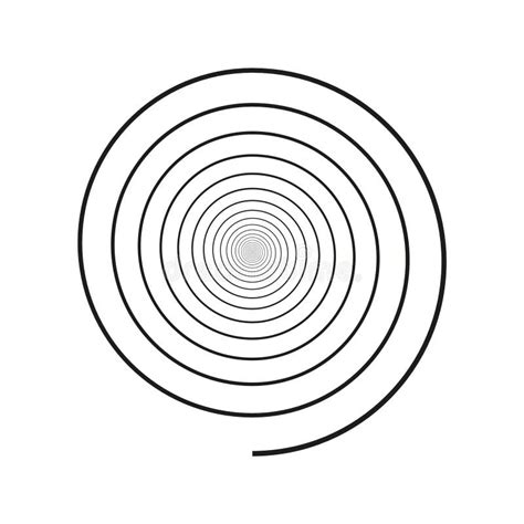 Elemento Gráfico Vectorial De Línea Espiral Ilustración Vectorial