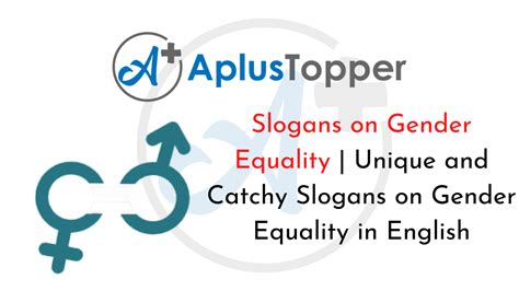 Slogans On Gender Equality Unique And Catchy Slogans On Gender