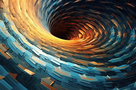 premium photo fractal geometry burst background generative ai
