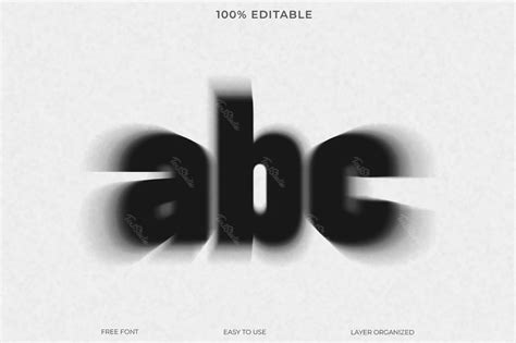Abc Text Style Effect Archivo Psd Photoshop Premium